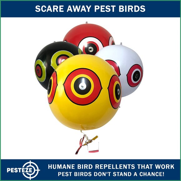 PESTEZE | Bird | Pesteze Large 5 Bird Predatoreye Balloon Deterrents ...